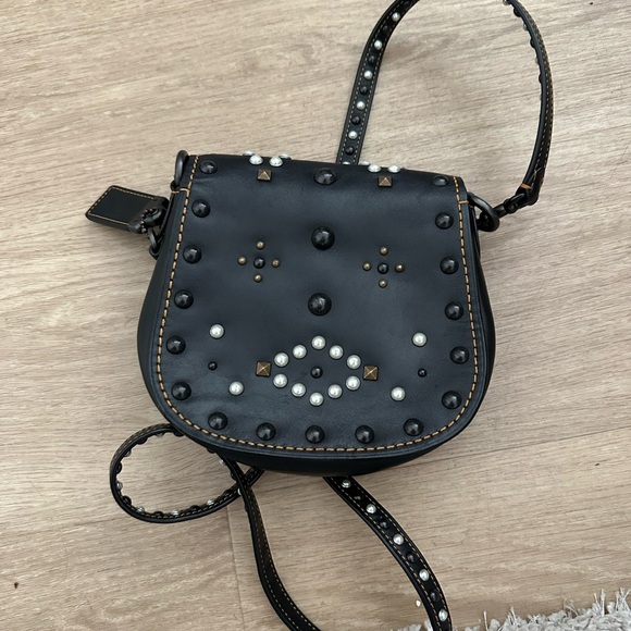 Coach | Bags | Coach Mini Studded Saddle Bag | Poshmark
